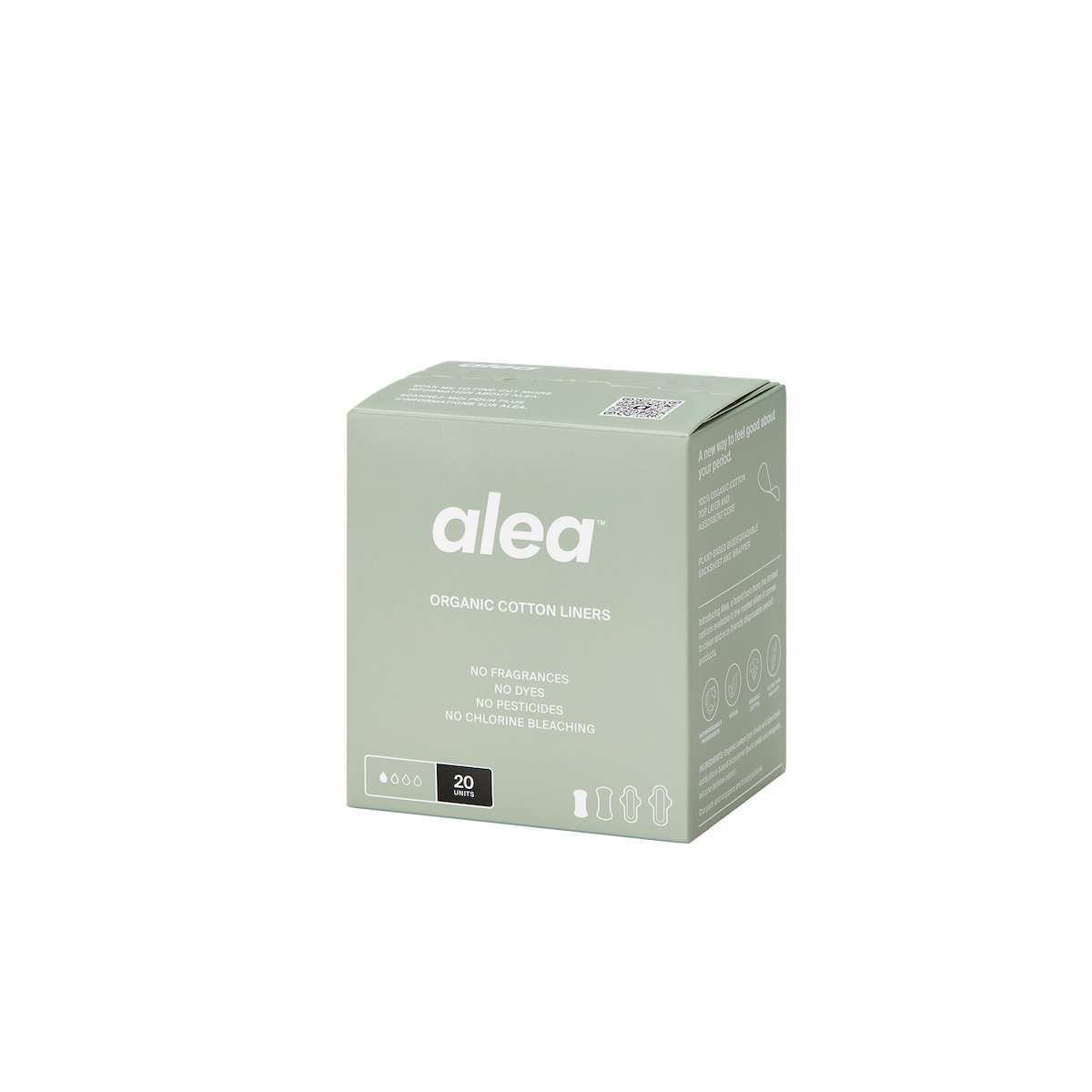 Alea Organic Cotton Panty Liners - Plastic-Free & Biodegradable | Alea